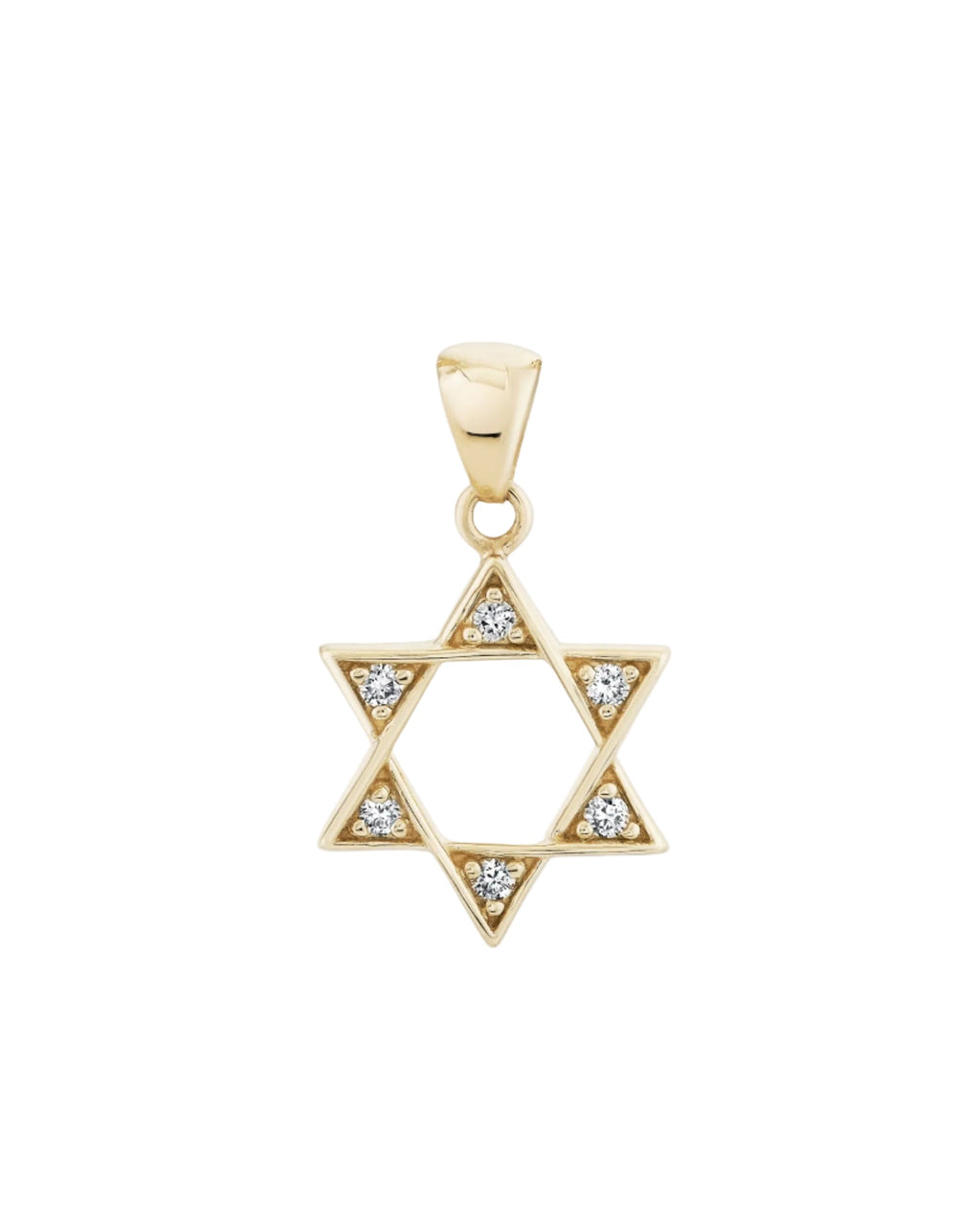 Diamond Star of David Talisman Charm – At Present
