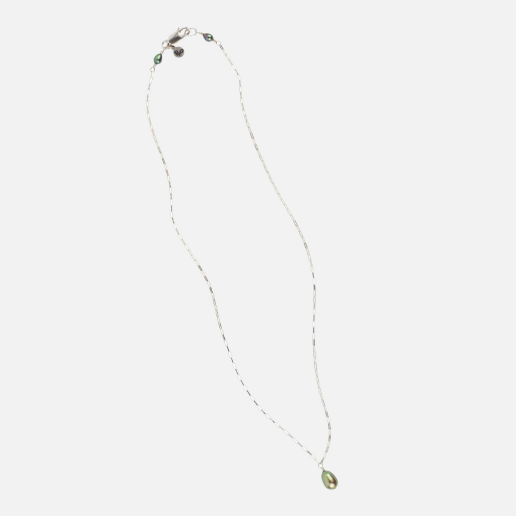Presley Oldham Sprout Necklace, Silver from At Present Jewelry