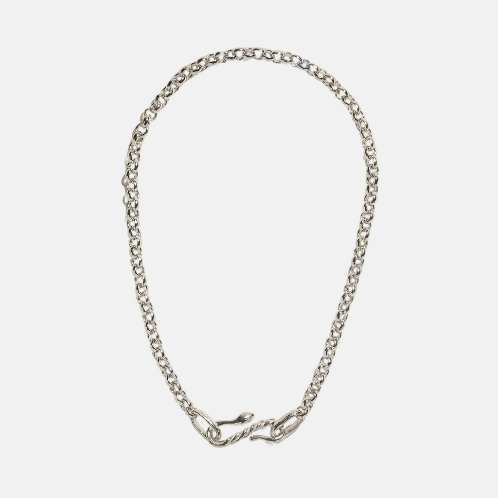Pamela Love Silver Serpent Chain from At Present Jewelry