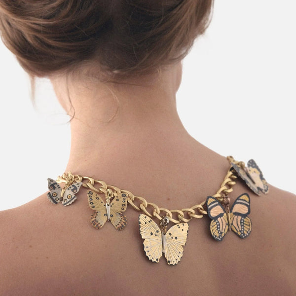 James Banks Design White Buckeye Necklace - At Present Jewelry