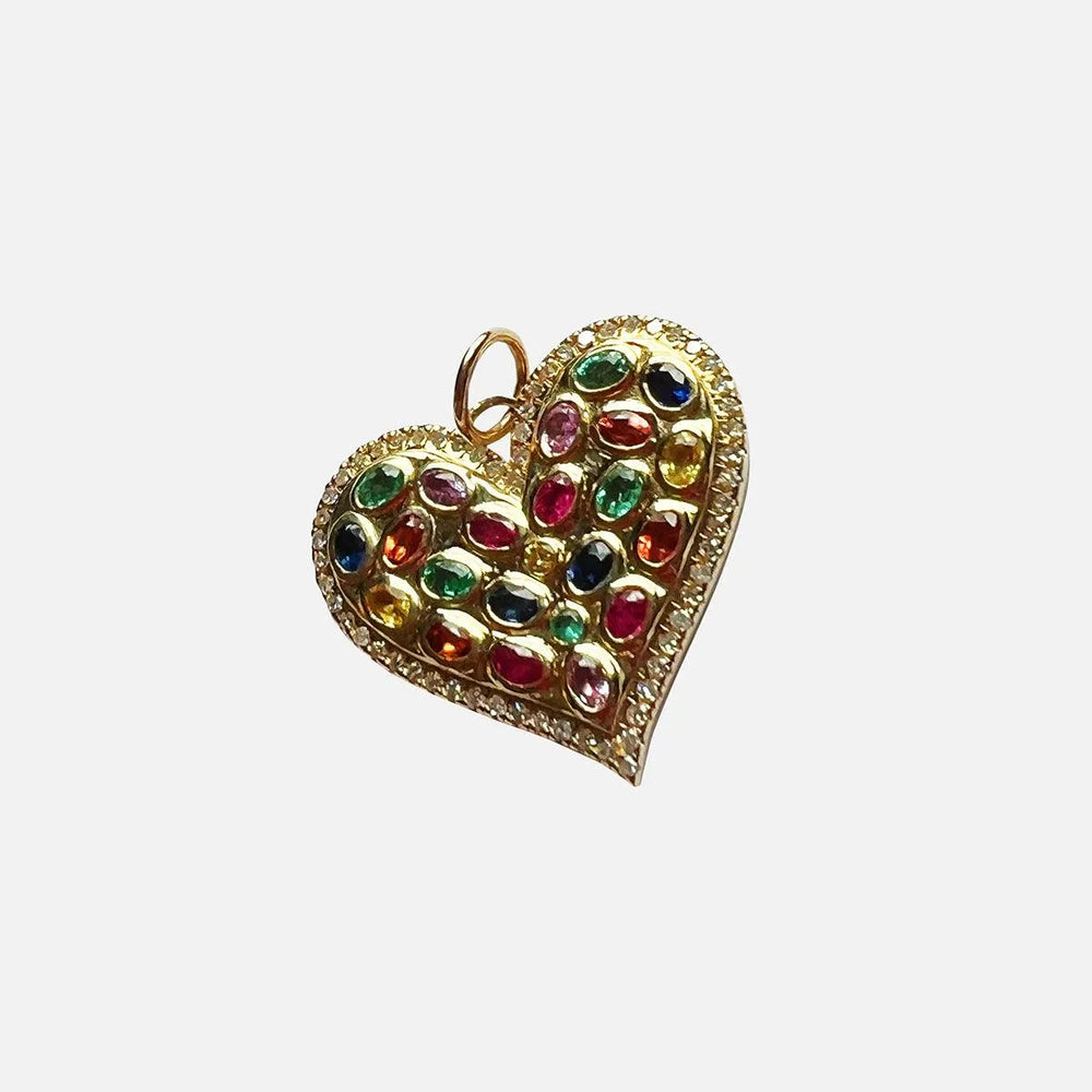 Lionheart Maneskin Heart Charm - At Present Jewelry