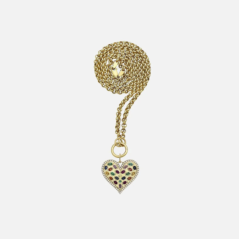 Lionheart Maneskin Heart Charm - At Present Jewelry
