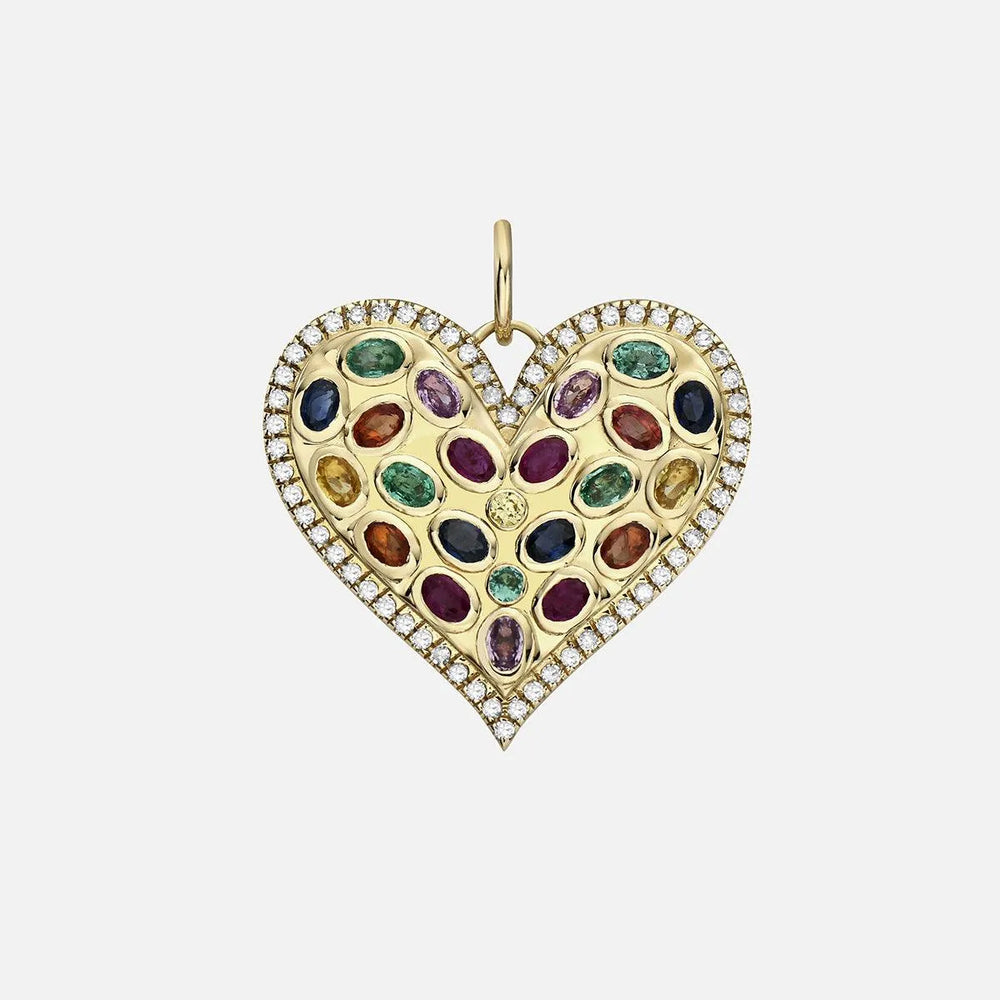 Lionheart Maneskin Heart Charm - At Present Jewelry