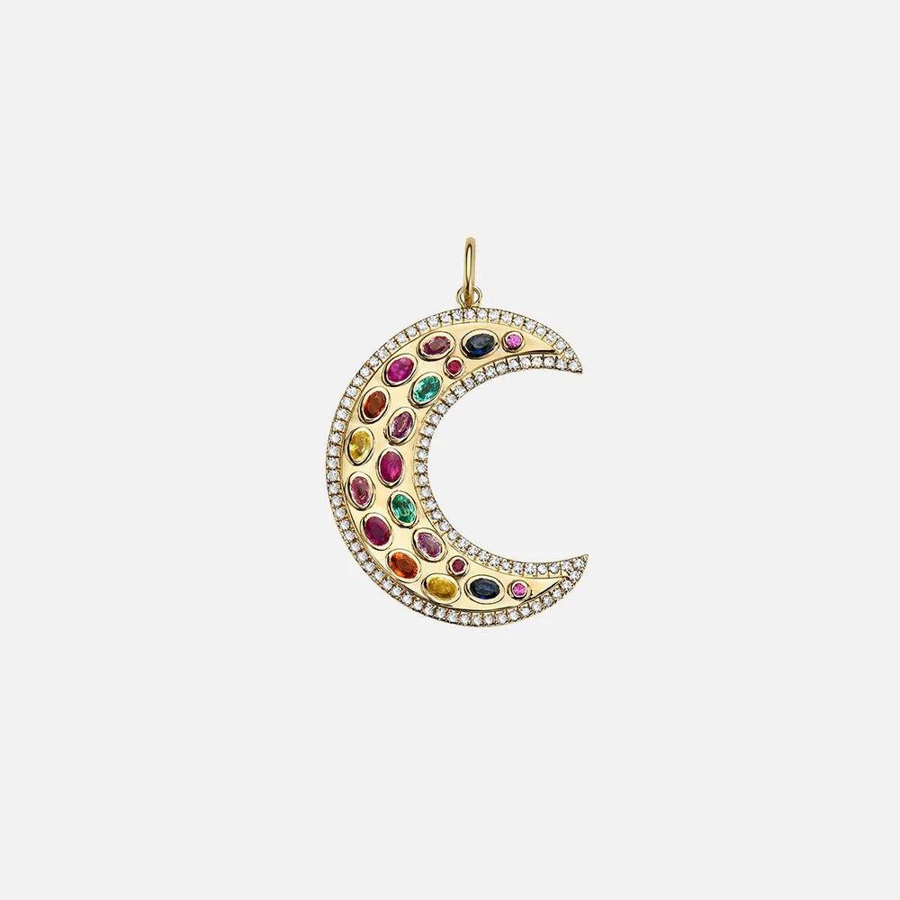 Lionheart Maneskin Moon Charm - At Present Jewelry