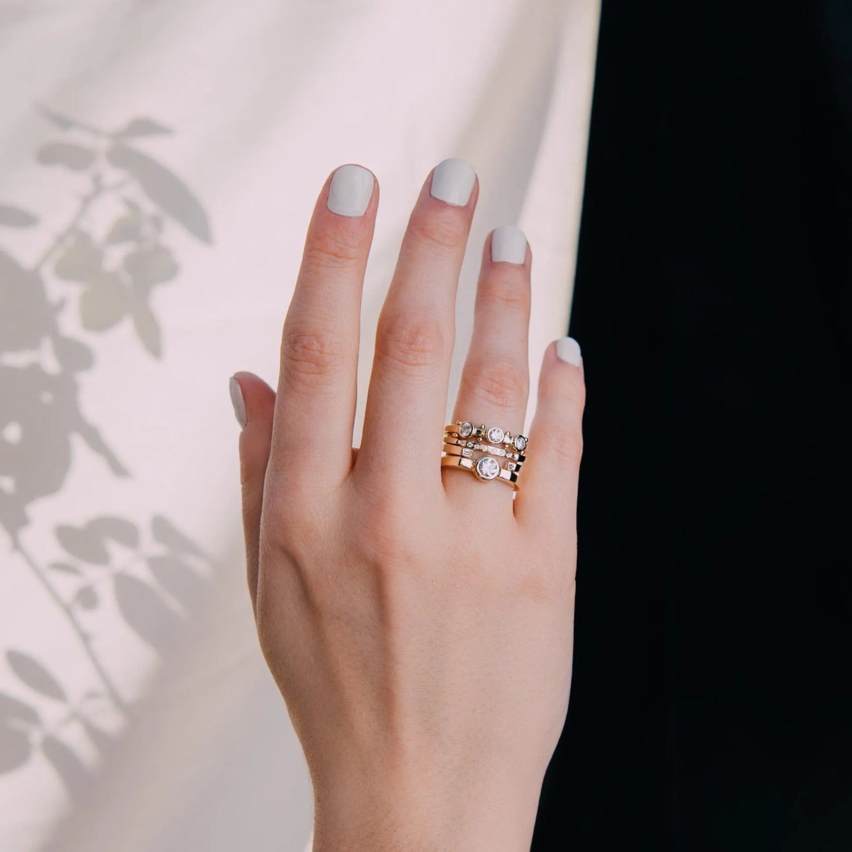 M. Hisae White Diamond Enzo Band - At Present Jewelry