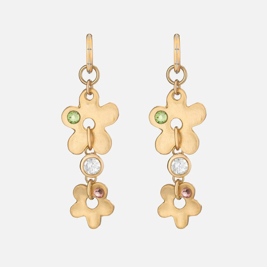 NOTTE Sparkly Flower Pow Pow Earrings - At Present Jewelry